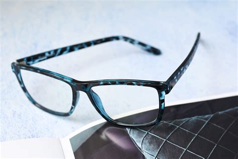 Blue Tortoise Oversized Grandpa Square Eyeglasses Sheldon