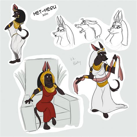 Model Sheet Het Heru Age Progression — Weasyl
