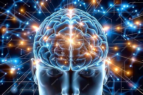 Brain With Interconnected Neural Networks Glowing Synapses Futuristic