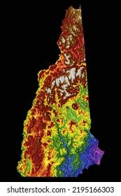 United States Color Elevation Map Stock Photo 2195166303 Shutterstock