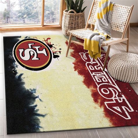 San Francisco 49ers Fade Rug Nfl Team Area Rug Living Room Rug