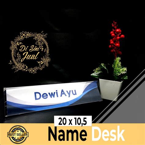 Jual Papan Nama Akrilik Name Desk Akrilik Holder Akrilik Shopee Indonesia