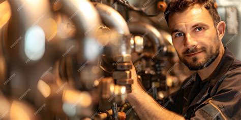 Safety Checks And Maintenance Inspection By A Man On A Large Machine Concept Machine Inspection