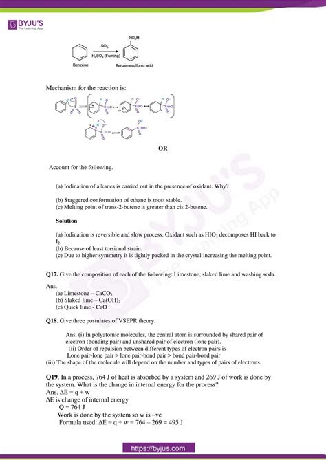 Cbse Class 11 Chemistry Sample Paper Set 1 Solution Free Pdf