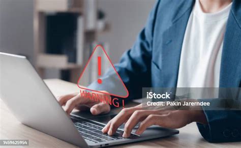 System Warning Hacked Alert After Cyber Attack On Computer Network Detects Cyber Threats Hackers