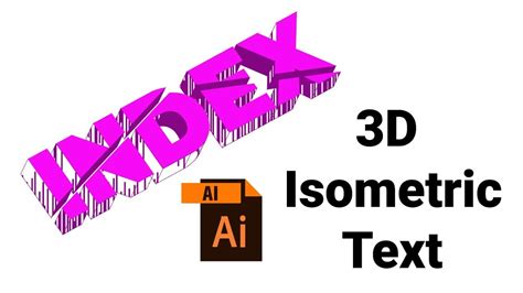 3d Isometric Text Isometric Text Effect In Illustrator Advance