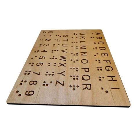 Braille Alphabet And Number Learning Board Educational Aide For Teac