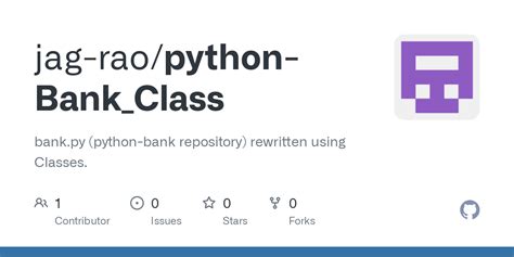 github jag rao python bank class bank py python bank repository