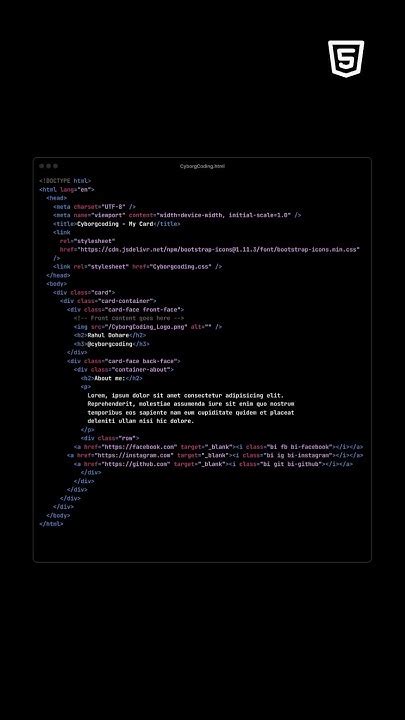 How I Made My Card Cyborgcoding Ytshorts Html Css