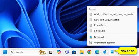 Enable Or Disable Open Jump Lists On Hover Over Taskbar Apps In Windows 11 Windows 11 Forum