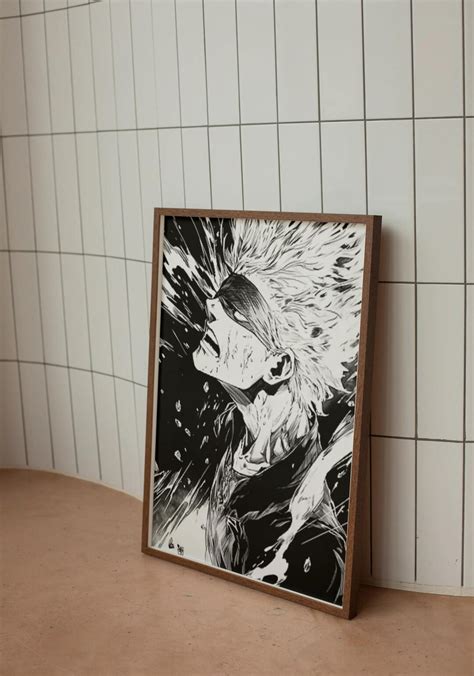 Satoru Gojo Jujutsu Kaisen Moment Black And White Power Unleashed Anime Art Print For Fans Etsy