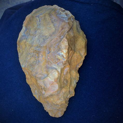 Acheulian Jasper Handaxe Exposed Saharan Site Algeria North Africa