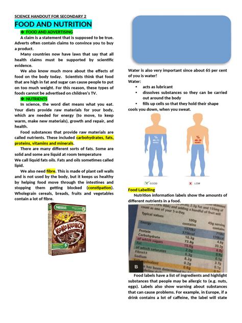Sec 2 Science Handout Pdf