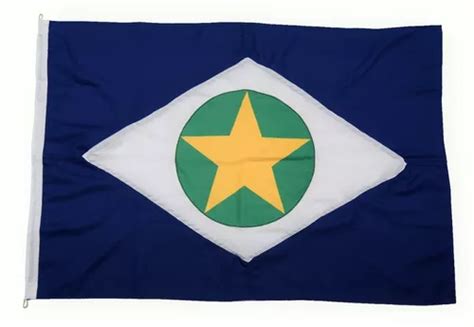 Bandeira Oficial Do Mato Grosso Tam 68x97cm Parcelamento Sem Juros