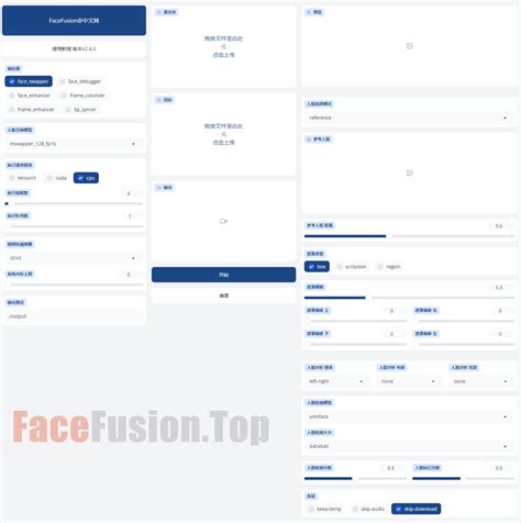 Facefusion人脸替换汉化离线版使用教程ai换脸 Ai鸟分享网