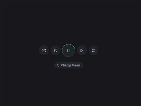 Html播放暂停按钮，简单css实现主题换肤 17素材网