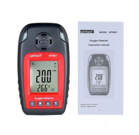 Wintact WT Oxygen Gas Detector With Monochromatic LCD Display Bui JG Superstore