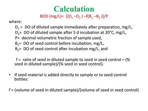 Bod Analysis As Per Apha Manual Pptx