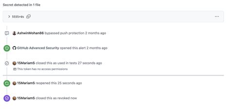 Secret Scanning Alerts Now Have A Timeline And Users Can Add A Comment