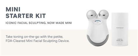 Nuface Mini Classic Microcurrent Facial Device Kit Face