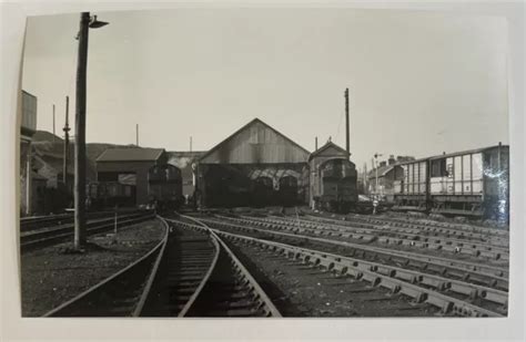 Br Railway Locomotive Photograph Rhymney Station F1715 £3 50