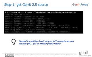 Gerrit How To Cook A Plugin In Only Mins Ppt