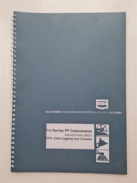 rds pro series pf instruments gps data logging and transfer operators