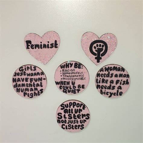 Feminist Pin Etsy Uk