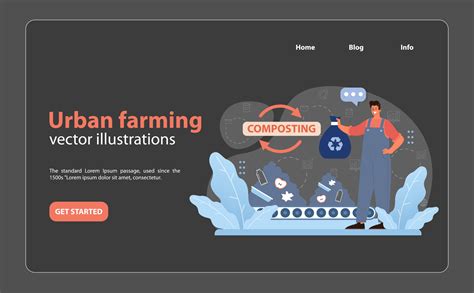 Man Proudly Showcasing The Composting Process Flat Illustration