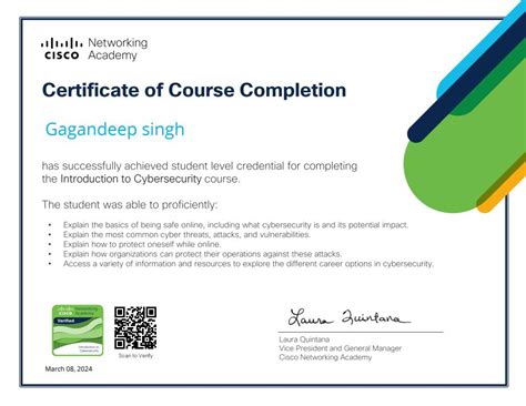 Gagandeep Singh On Linkedin Dataprivacy Cisconetworkingacademy Certificatecompleted