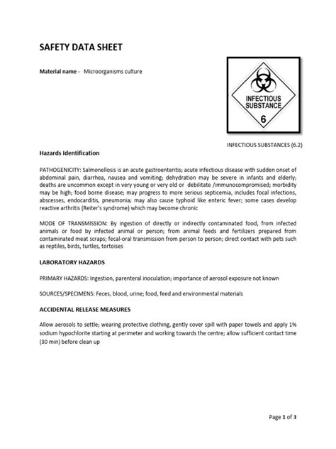 Safety Data Sheet Micro Pdf