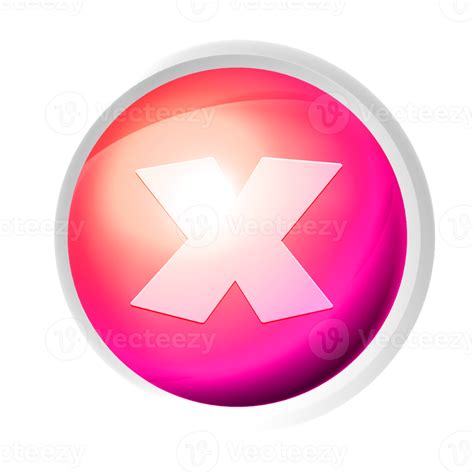 wrong or exit or close game symbol colorful game button 20967932 png