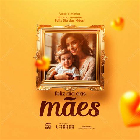 Feliz Dia Das Mães 12 De Maio Psd Premium Download