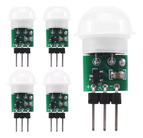Sensor Pir Am312 Paquete De 5 Sensores De Movimiento Pir Pi Cuotas