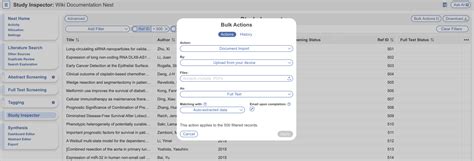 Bulk Import Full Texts Nested Knowledge