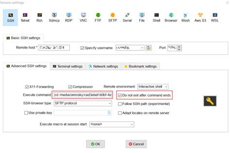 Mobaxterm Ssh登录到指定目录 Qufang 博客园