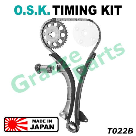 100 Made In Japan O S K Timing Chain Kit Set For Toyota Altis 1 6 1 8