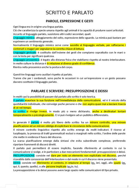 Riassunto Italiani Scritti Docsity