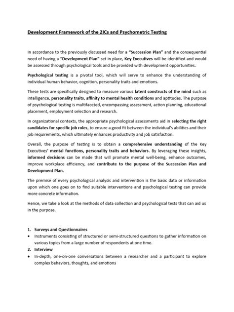 Psychometrics Final Pdf Leadership Psychometrics