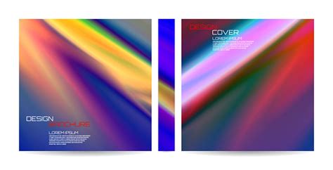 미래지향적인 물결 모양의 브로셔 템플릿 잡지 포스터 책 프리젠 테이션 광고 추상 벡터 배경입니다 미래 지향적 인 디자인의 템플릿 텍스트 커버 디자인 색상 묘사에 대한 스톡