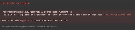 React Expected An Assignment Or Function Call And Instead Saw An
