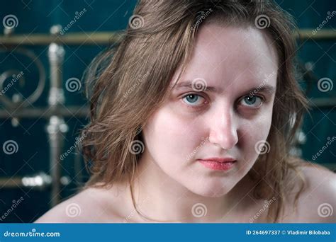 Portrait Of A Young Pretty Attractive Brown Haired Girl Stock Image Image Of Expression Fresh