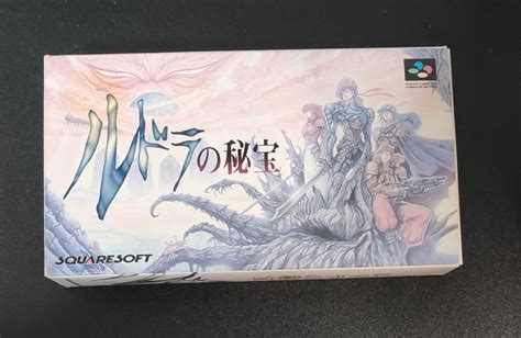 Yahooオークション Sfc ルドラの秘宝 スーパーファミコンソフト 箱