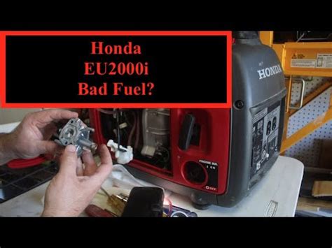 Honda EU2000i won't start...bad gas? - YouTube