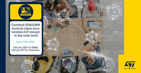stmicroelectronics on linkedin wireless stm32wb