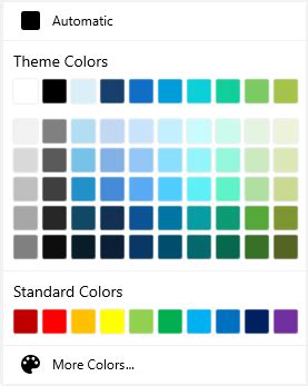 Winui Color Palette Control Syncfusion