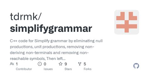 GitHub Tdrmk Simplifygrammar C Code For Simplify Grammar By Eliminating Null Productions