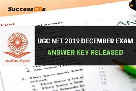 Ugc Net 2019 December Exam Answer Key Released Heres How To Check