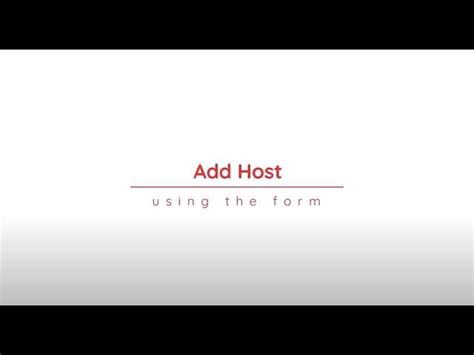 Tassos Morfis On Linkedin Cycleops Tutorials Add Host Using Form