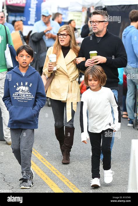 Selma Blair And Son Arthur Bleick Have A Playdate At The Farmers Market